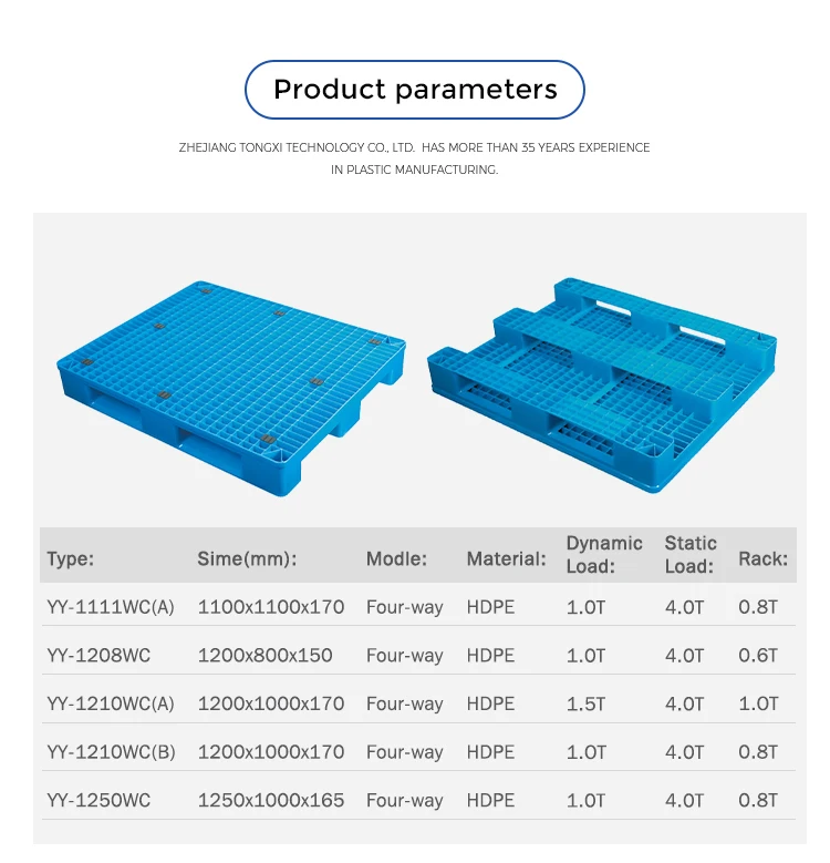Heavy Duty Large Plastic Pallets Storage Pallets Warehouse Use ...