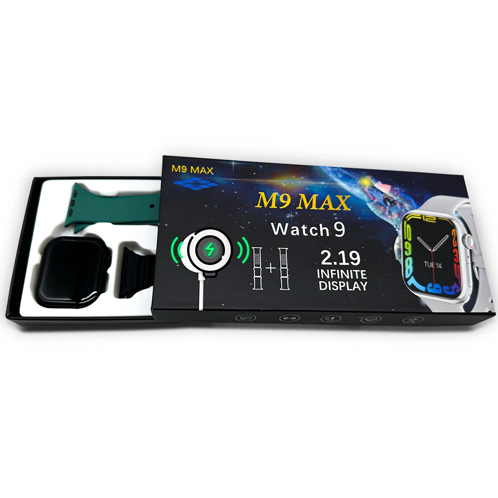 Fashion M9 Max Smartwatch Message Reminder 2.19 Inch Step Sleep ...