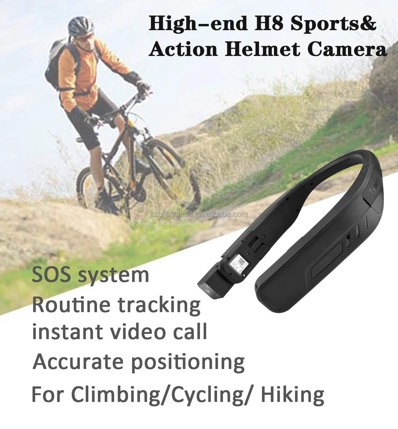 Grandtime Head-Worn Wearable Smart Cam - 4G LTE Live Streaming