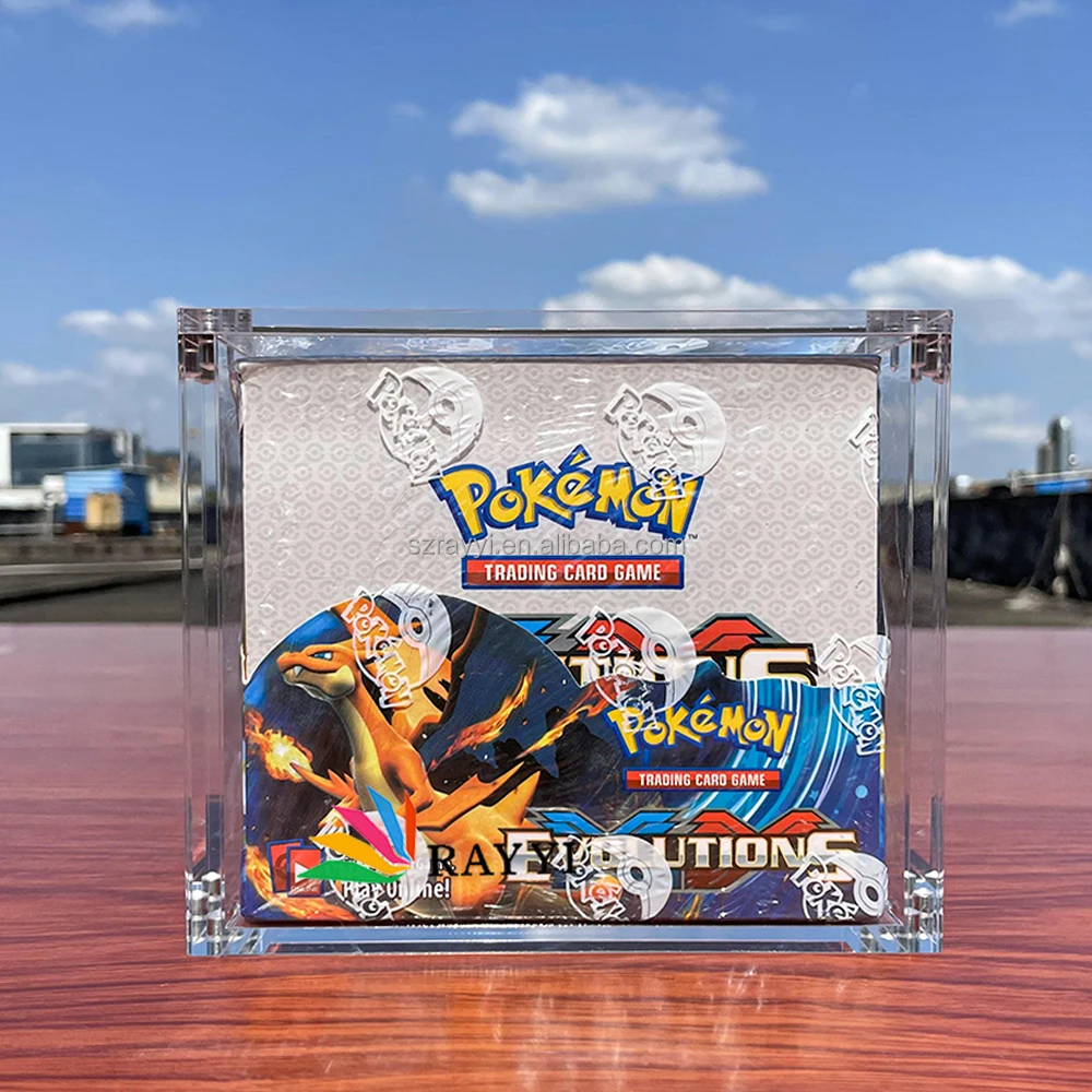 RAY YI Custom Clear Pokemon Etb Acrylic Case - Durable & Stylish