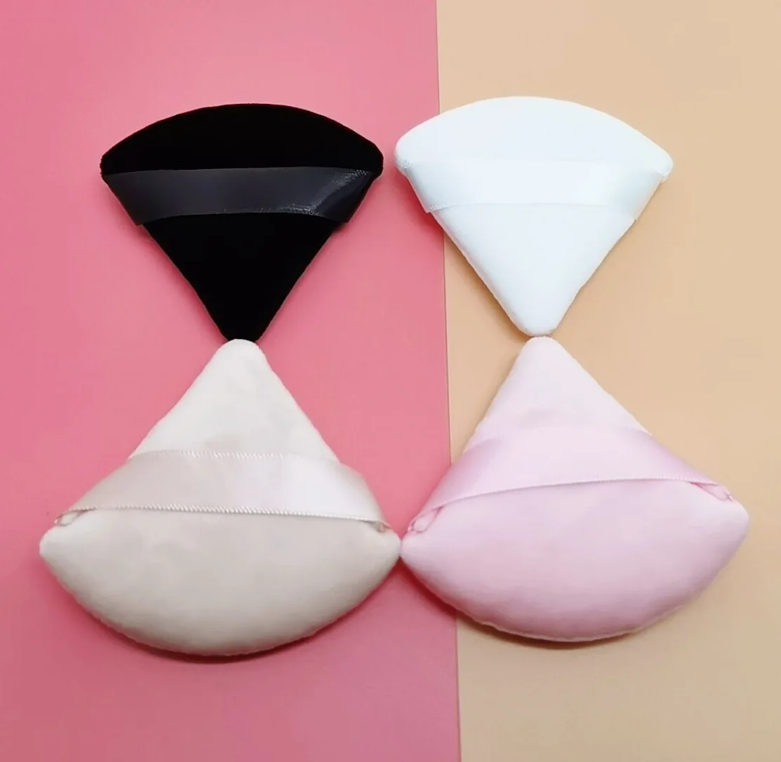 Wholesale Powder Puff Triangle Cosmetic Makeup Thick Soft Finger Velvet ...
