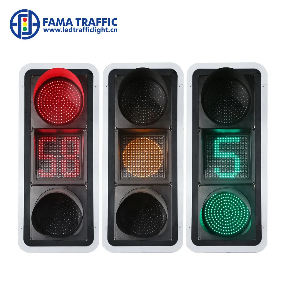 400mm Led Full Ball Traffic Lights With Matrix Countdown Timer - Buy Led Traffic Light 400mm ...