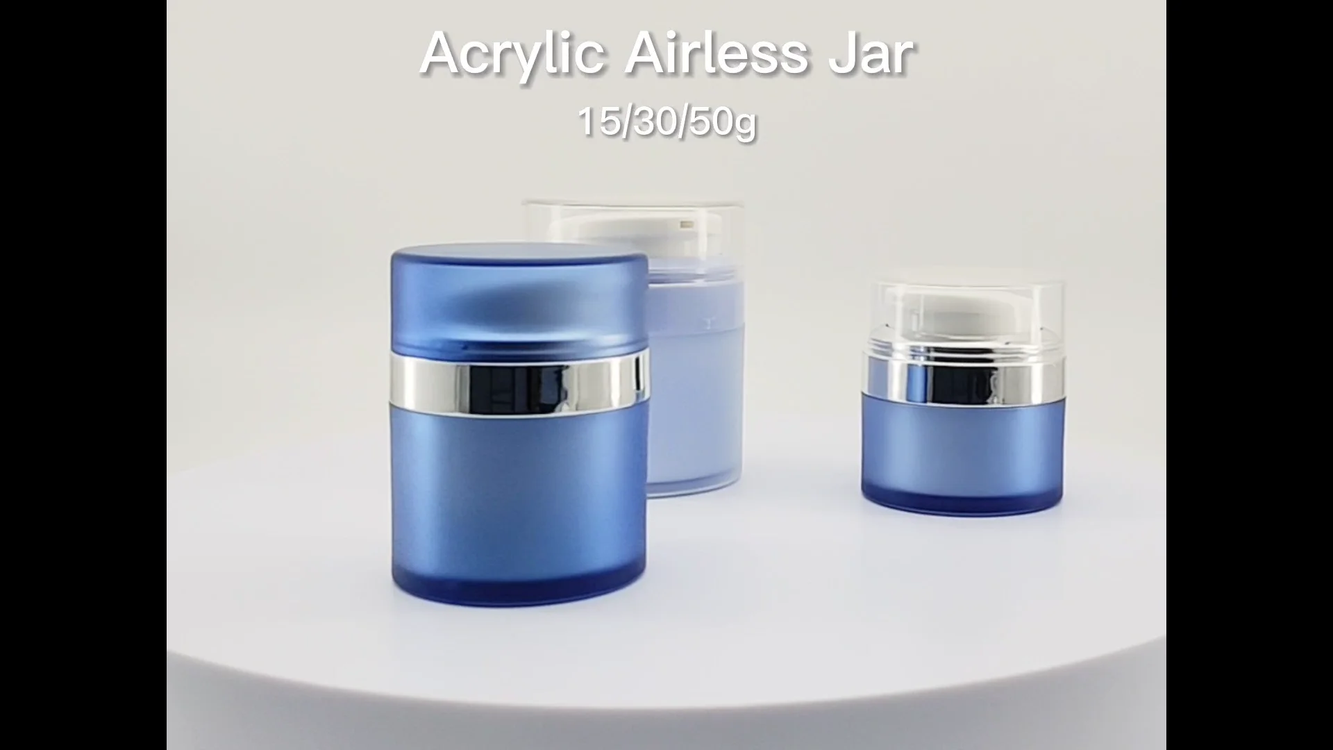 15ml 30ml 50ml Acrylic Airless Bottle Plastic Bottle Cosmetic Airless ...