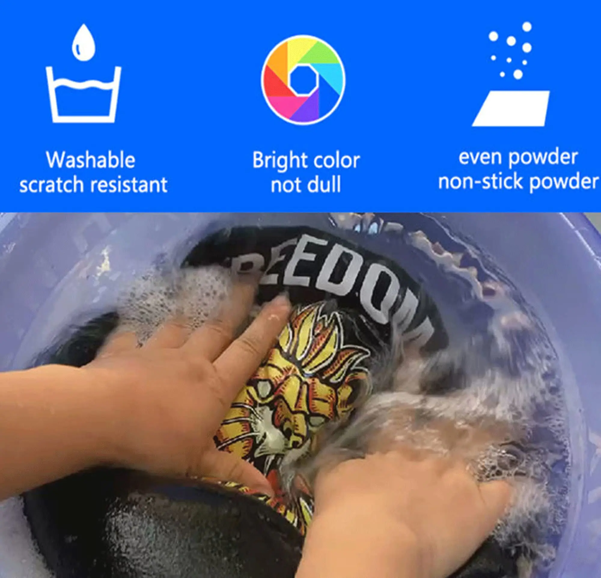 Wholesale Custom Iron Sticker Logo Design Dtf Dtg Full Color Plastisol ...