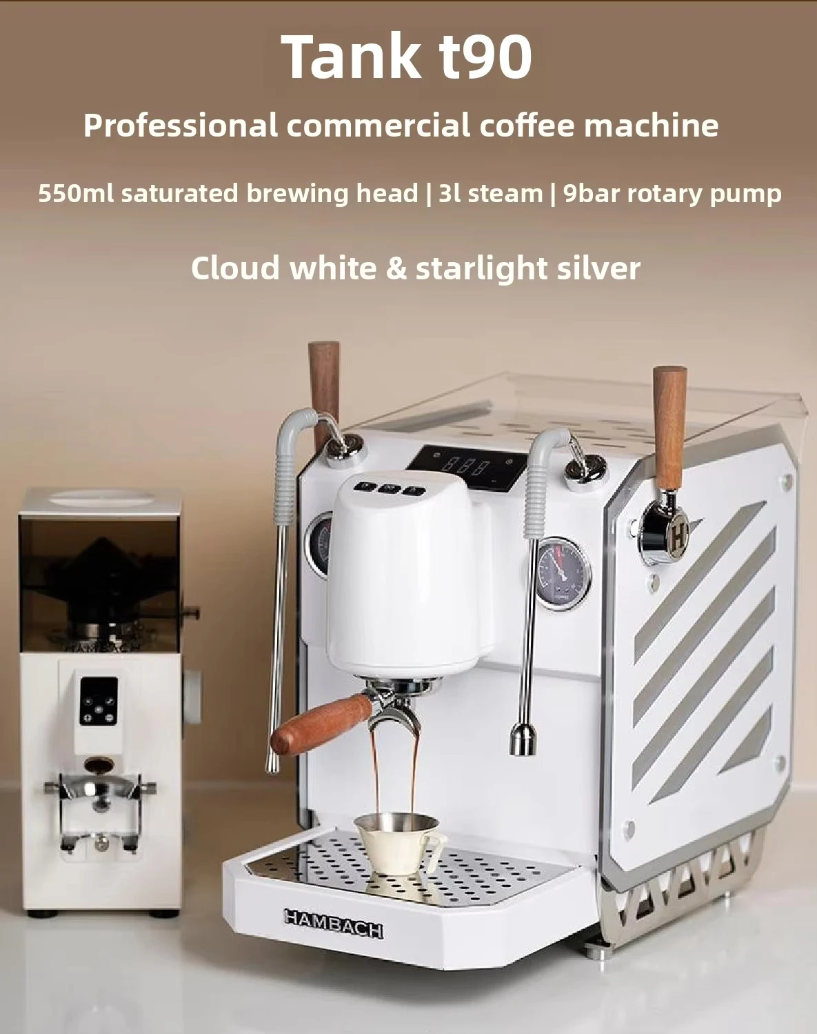 Commercial Durability Adjustable Brew Ratio Pump Espresso Coffee Maker ...