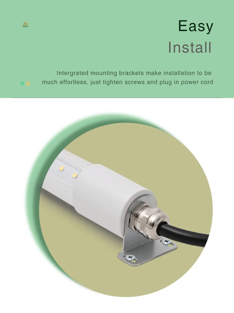 Linkable IP65 8ft 30W Walk in Cooler Door Freezer LED Tube Light With ...