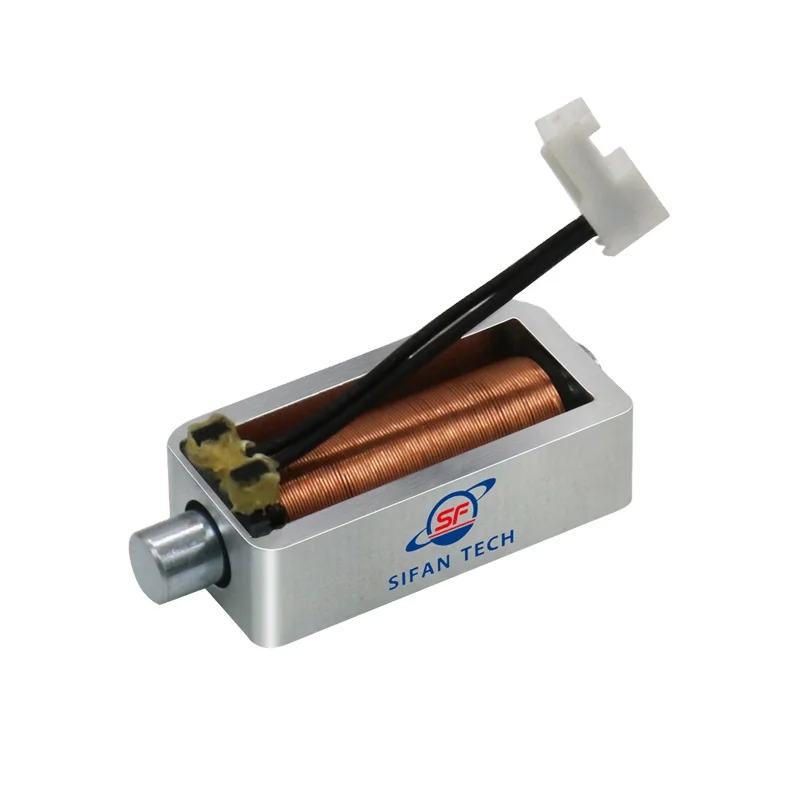 Customized Push Pull Solenoid Lock Linear Open Frame Solenoid Coil ...