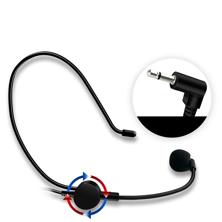 Xiexunda Loudspeaker Headset Microphone Rotary Headset Dedicated Wired ...