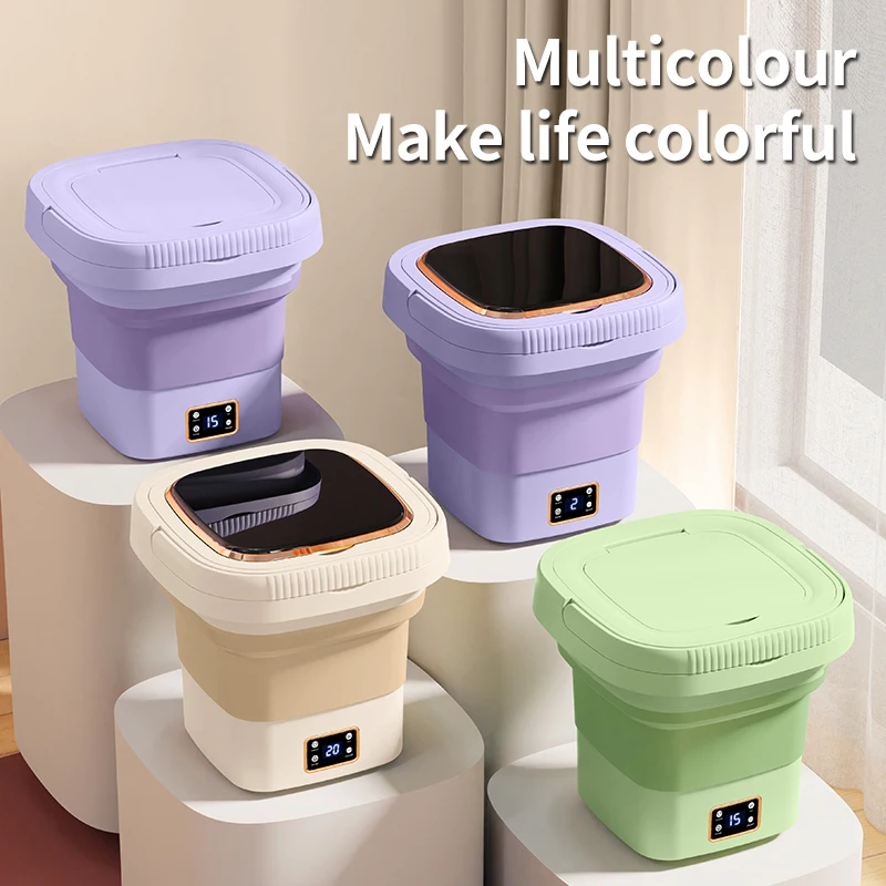 Portable Mini Folding Wash Machine - Efficient Laundry