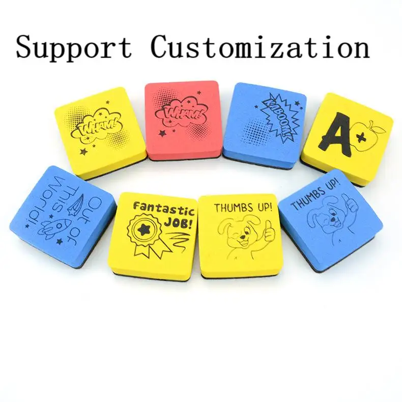 Cheap School Square Eva Felt Whiteboard Eraser Magnetic Dry-erase Writing Whiteboard Portable ...