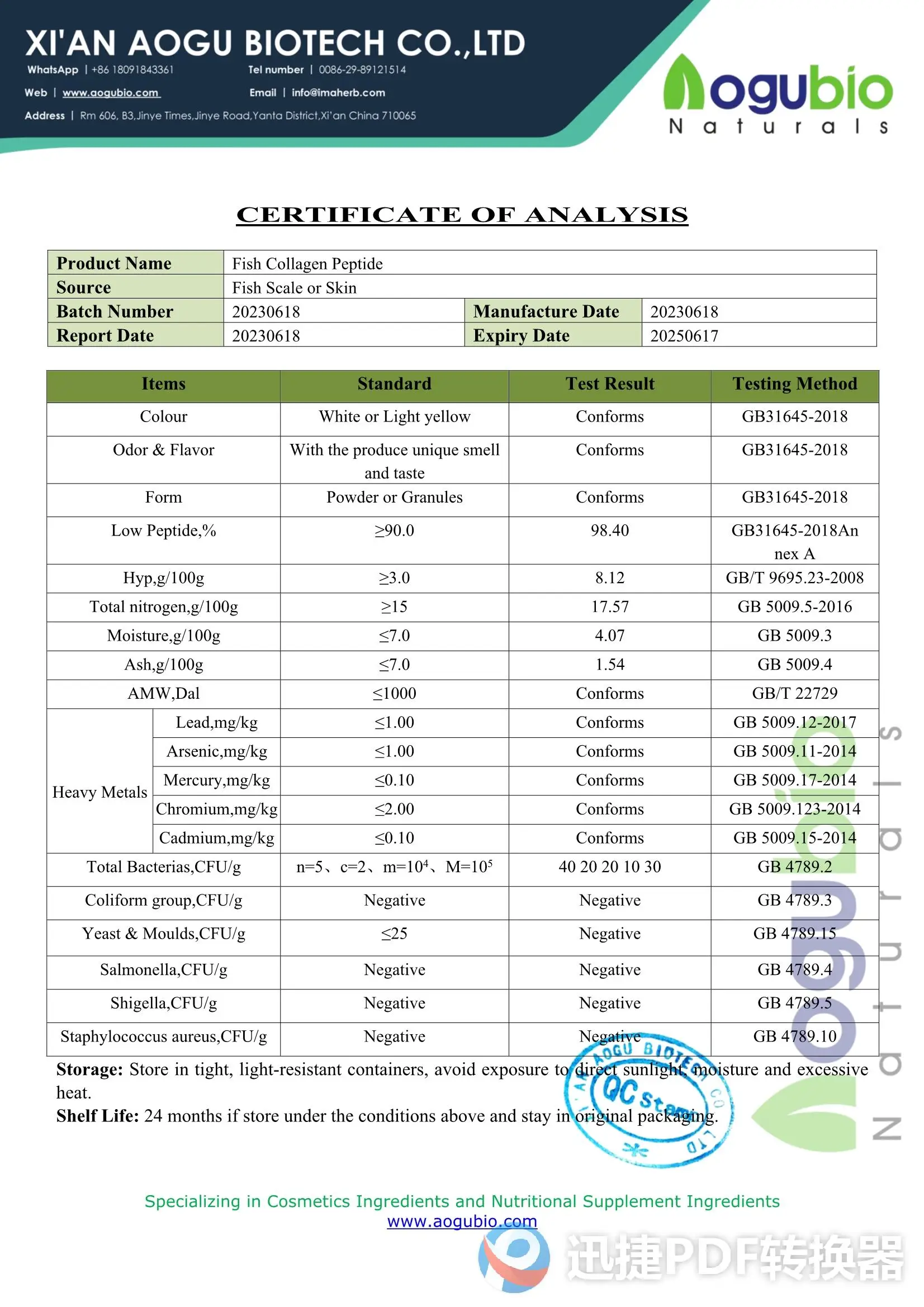 Hydrolyzed Marine Collagen Peptide Powder From Deep Sea Cod Fish Skin ...