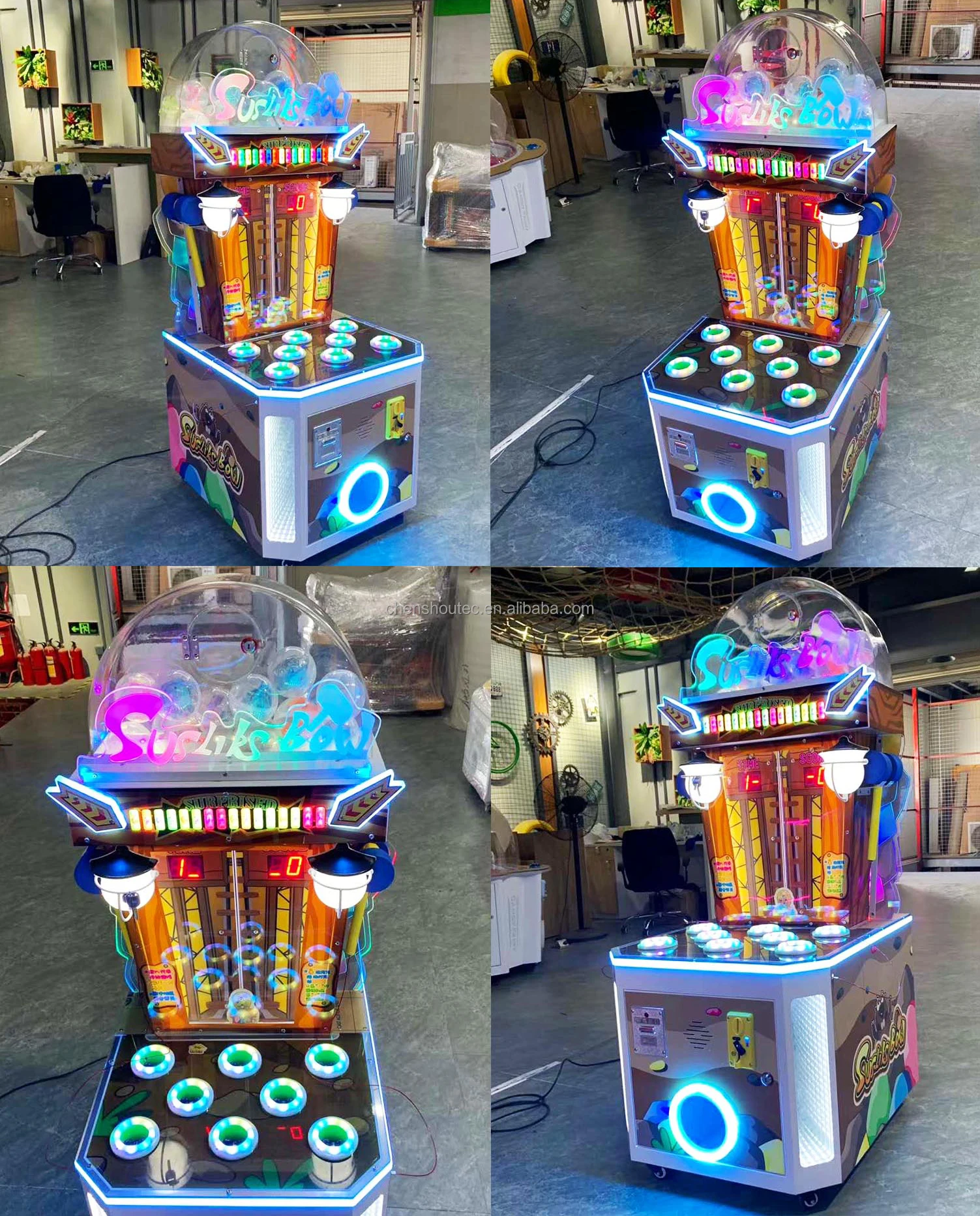 Ground Squirrels Miners Hammer Hitting Arcade Game