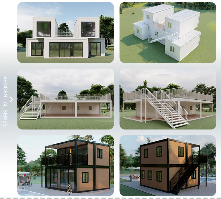 Modern Design Mobile Outdoor Prefabricated Container House Second Floor ...
