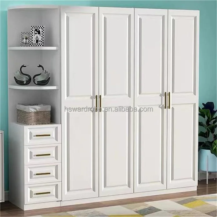 White Wardrobe Clothes Closet Cabinet Bedroom Mobile Armoire Furniture ...