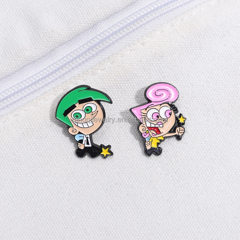 Cartoon Characters Pin Funny Enamel Pin Women's Brooch Backpack ...