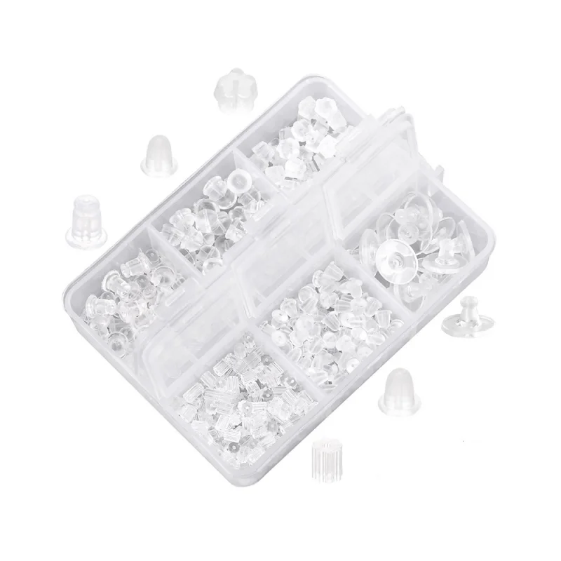 Hot Sale Replacement Hypoallergenic Silicone Clear Soft Earring Backs ...