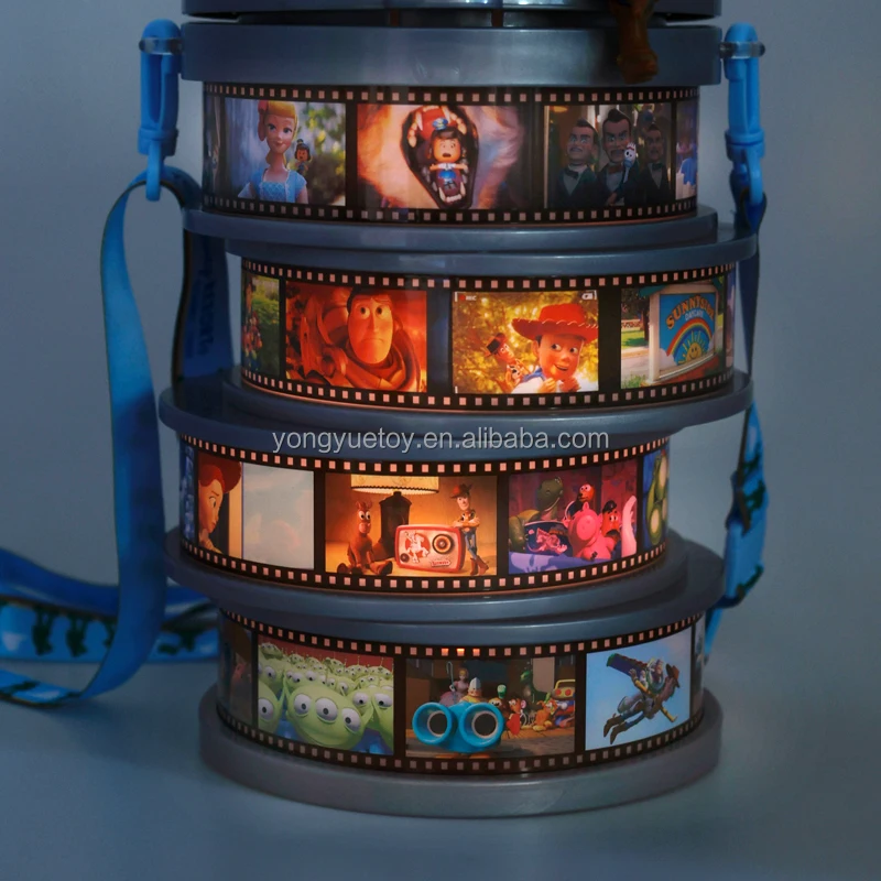Custom Design Plastic Cinema Snack Projector Popcorn Bin Buckets Film ...