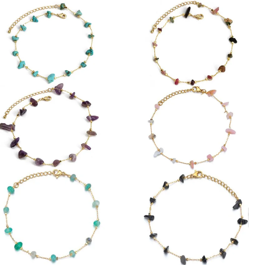 Alibaba.com: Gemstone Anklet Boho Weave Friendship Beach Rope Bracelet ...