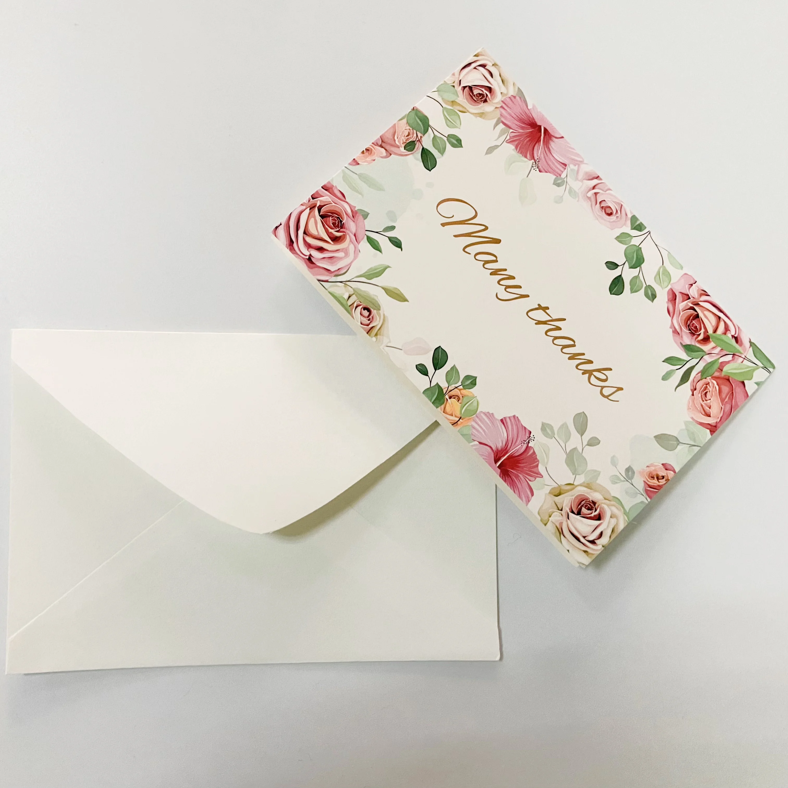 Custom Color White Paper Insert Card Greeting Thank You Card Greeting ...