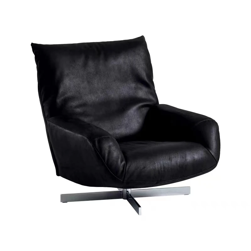 Italian Simple Single Sofa Chair,Designer Living Room Light Luxury Lazy ...