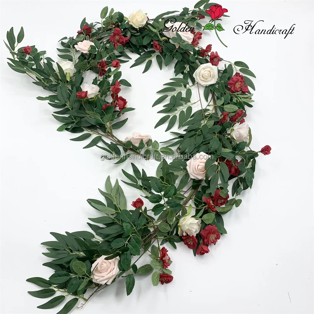 2024 Hot Selling 3 Heads Rose Wedding Decorative Artificial Silk Rose ...