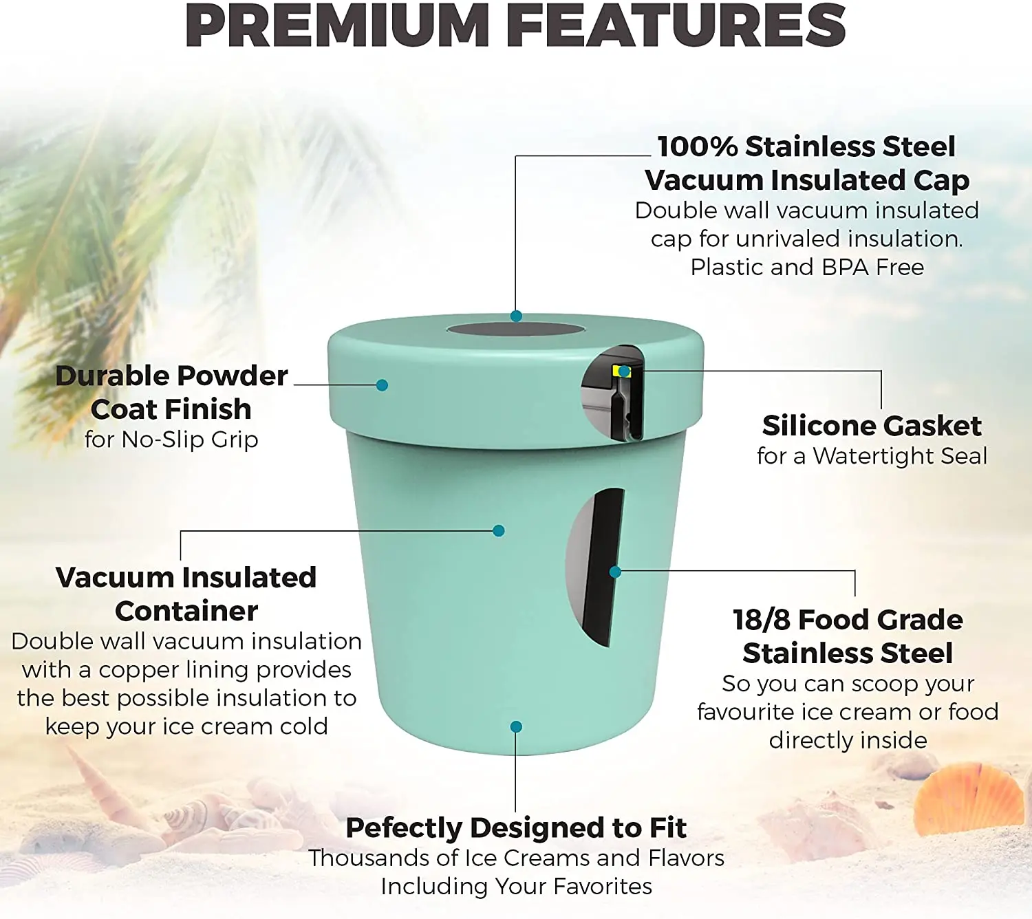 Customized 16oz Double Wall Vacuum Insulated Stainless Steel Thermos ...