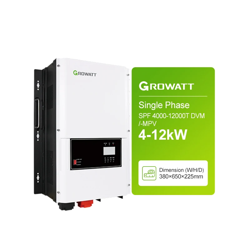 Growatt SPF 4000-12000T DVM-MPV 4KW 5KW 6KW 8KW 10KW 12KW Low Frequency Inverter 120/240Vac ...