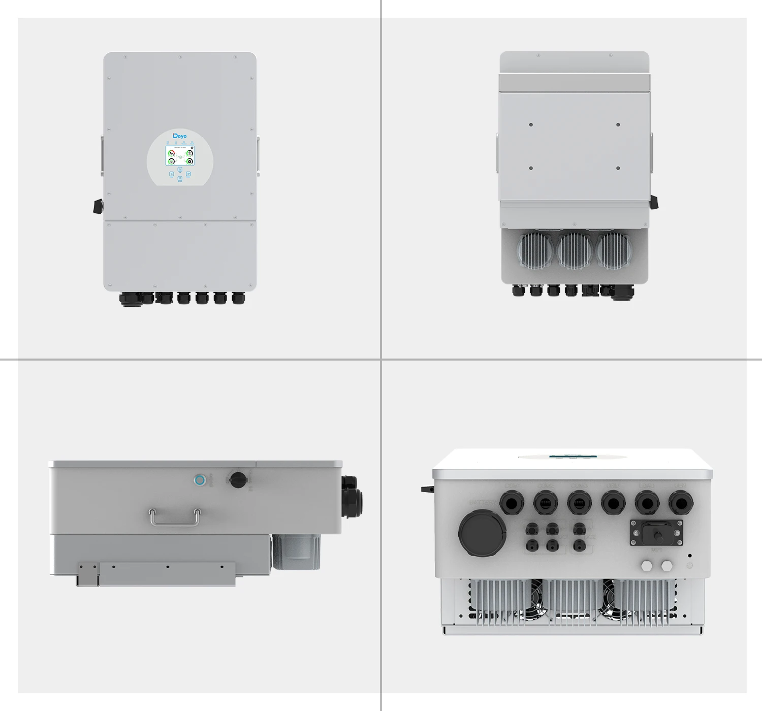 Deye Inverter 380v 3 Phase Grid Tie 70kw 80kw 90kw 100kw 110kw On Grid ...