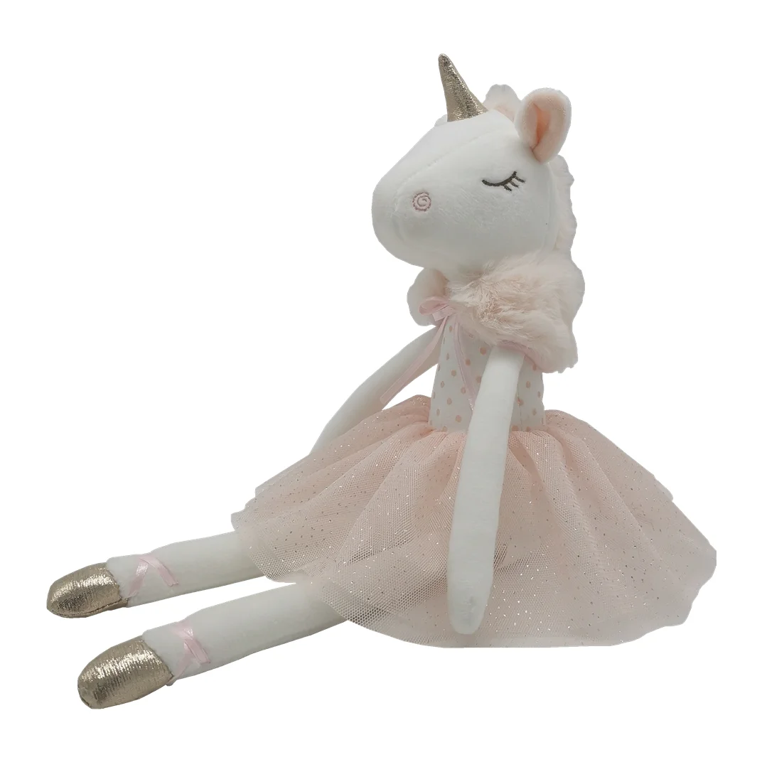 Direct Wholesale Fashion Plush Stuffed Unicorn Ballerina Toy With Tutu ...