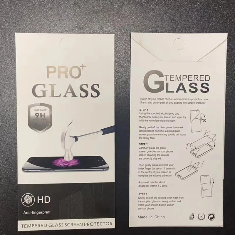 Empty Retail Package Box Packaging For Premium Tempered Glass 9h Screen ...