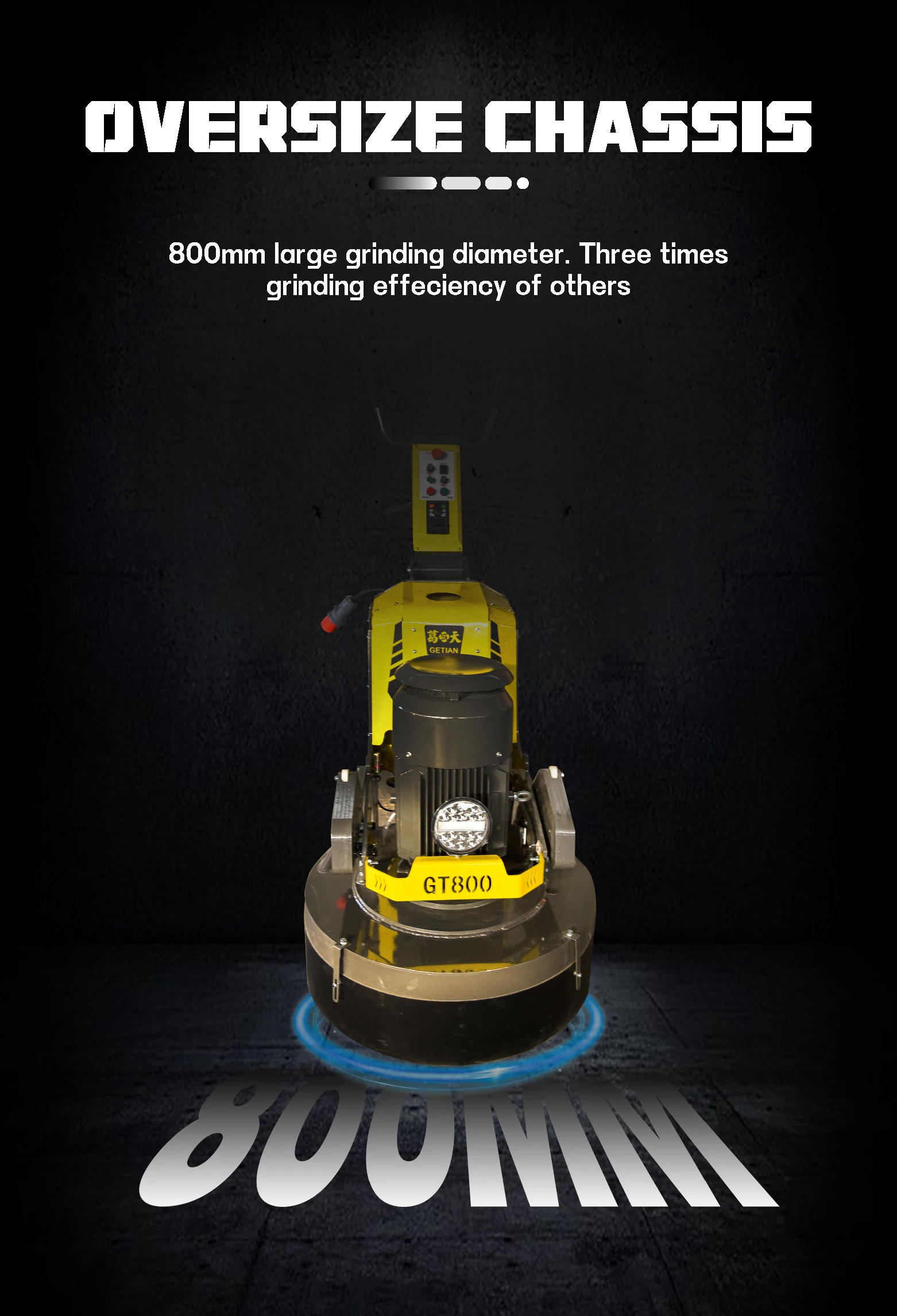 800mm Self-propelled12 Heads Planetary Concrete Floor Grinding And ...