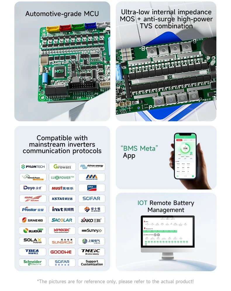 TDT 3A Active Balancer Smart BMS for 16S Lifepo4 Battery Pack