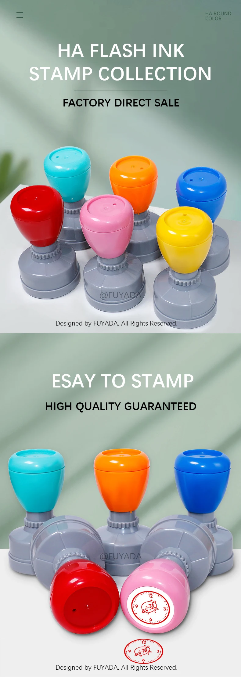 ON SALE High Quality HA Flash Stamps - Customizable Ink Stamps