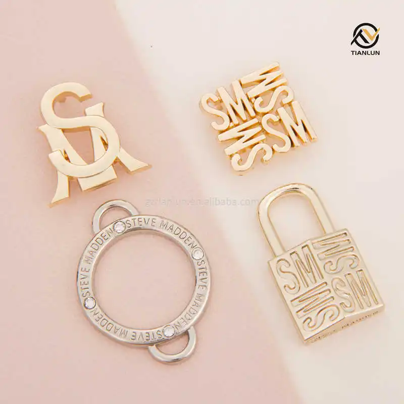 Good-Looking Handbag Hardware Letter Engraved Metal Brand Logo Bag ...