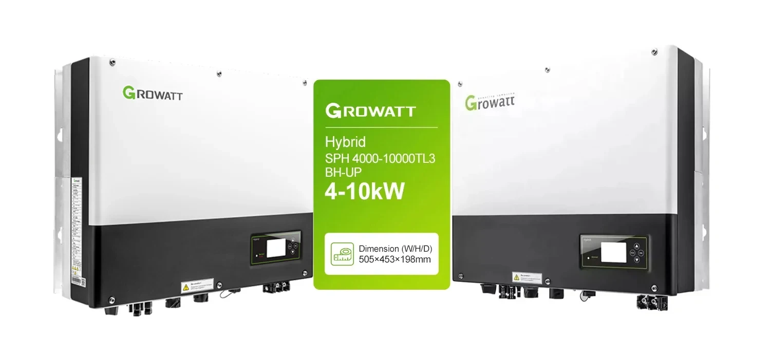 Growatt Hybrid Inverter Sph10000tl3 Bh-up 3 Phase Dual Mppts Solar Power Hybrid Inverters - Buy ...