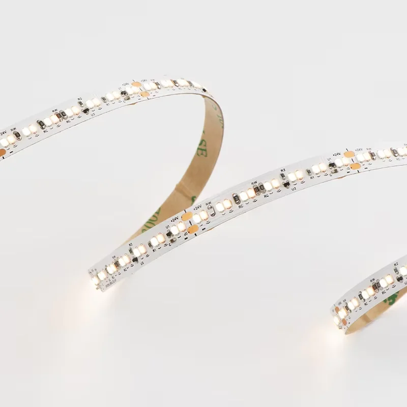 2835 Dual Color LED Strip Light Temperature Adjustable 120 180 240 336 LEDs/M Flexible CRI ...
