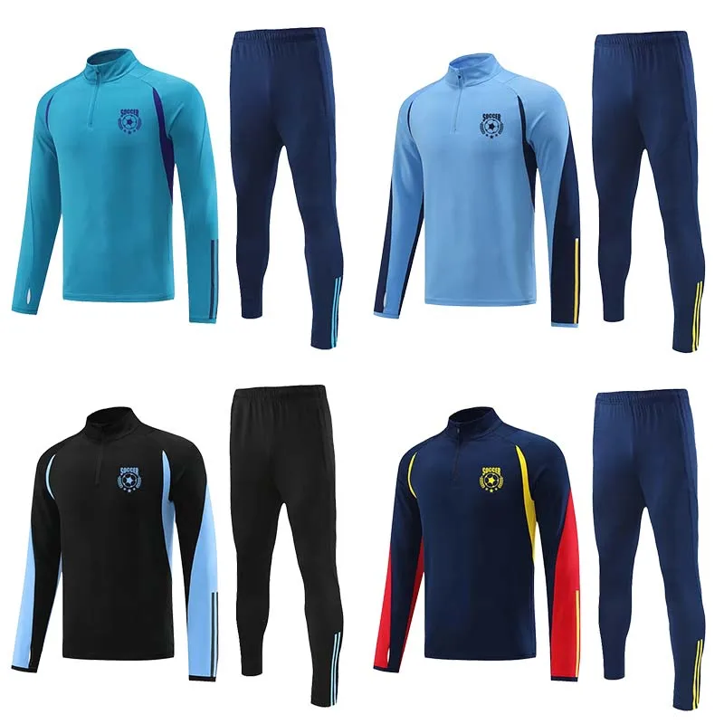 Personalise Custom Soccer Football Jersey Tracksuit Blank Soccer ...