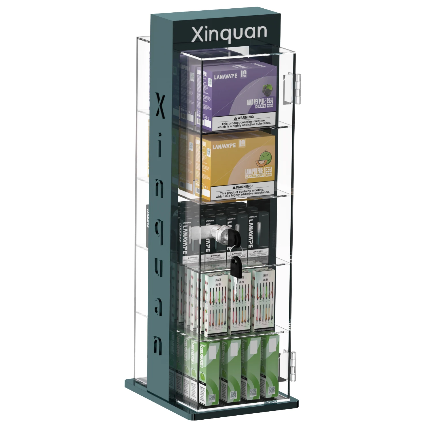 Custom Acrylic Display Case with Lock Key - Perfect for Cigarette Dispenser