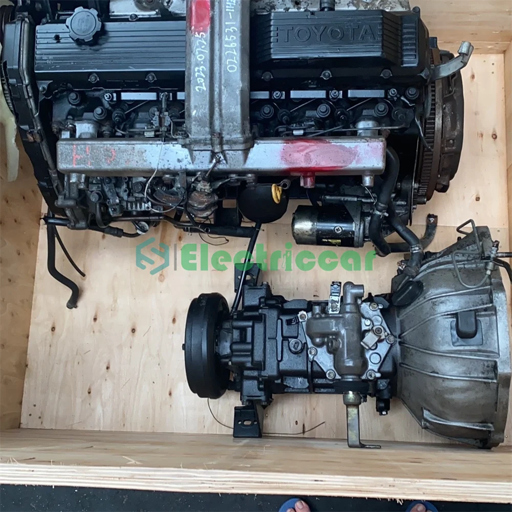 Used 1HZ Diesel Engine with Gearbox for Toyota Land Cruiser