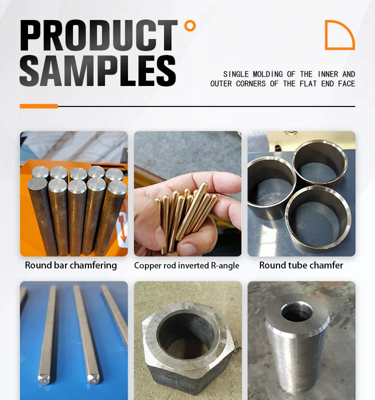 50 Series Precision Double-head Chamfering Machine Inverted Round Tube ...