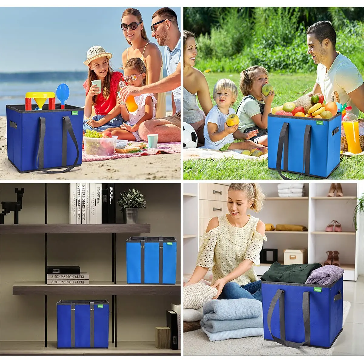 Reusable Grocery Shopping Box Bags Large Premium Quality Heavy Duty ...