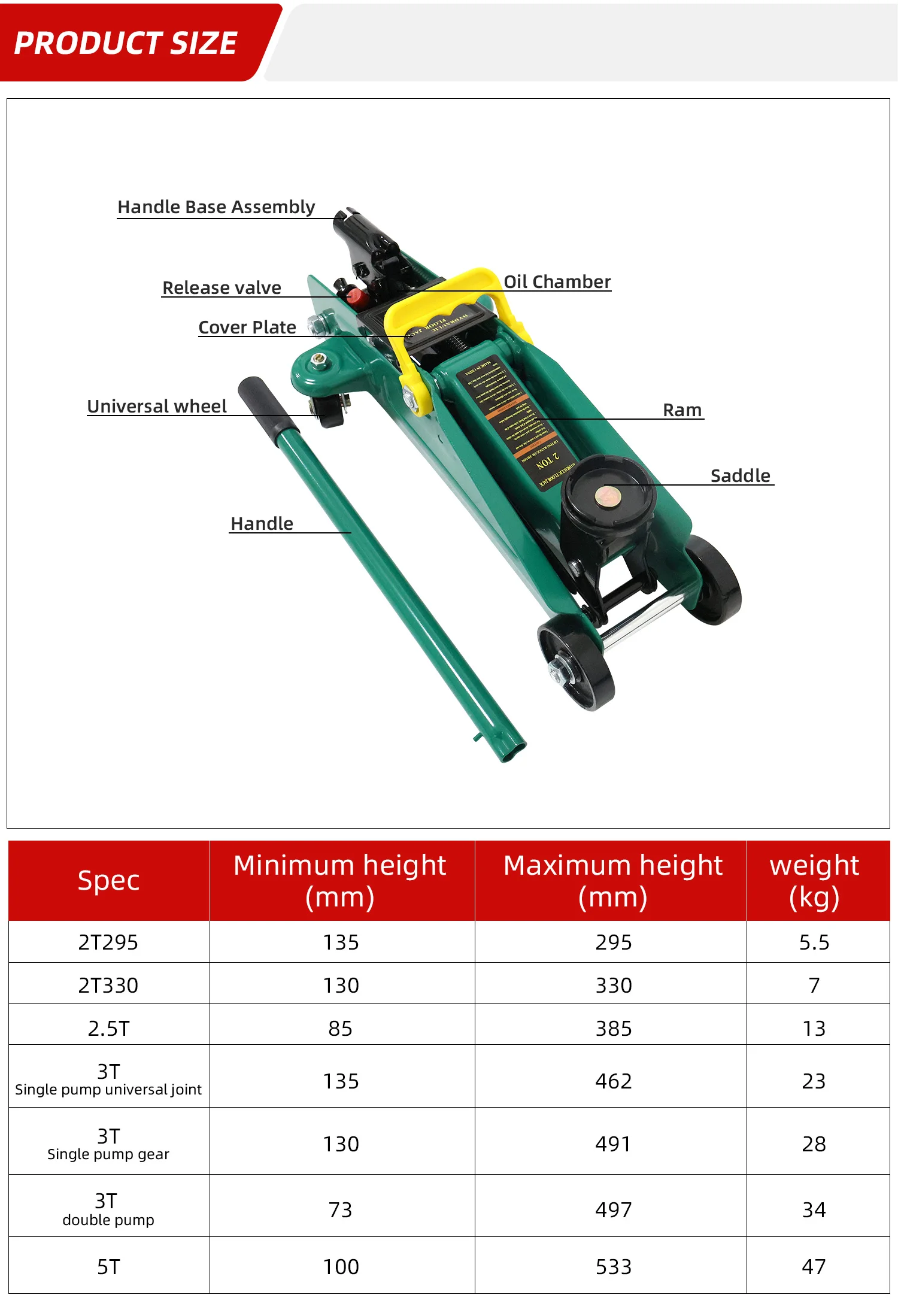 Factory 2 Tons Horizontal Jack Hydraulic Car Hydraulic Car On-board ...
