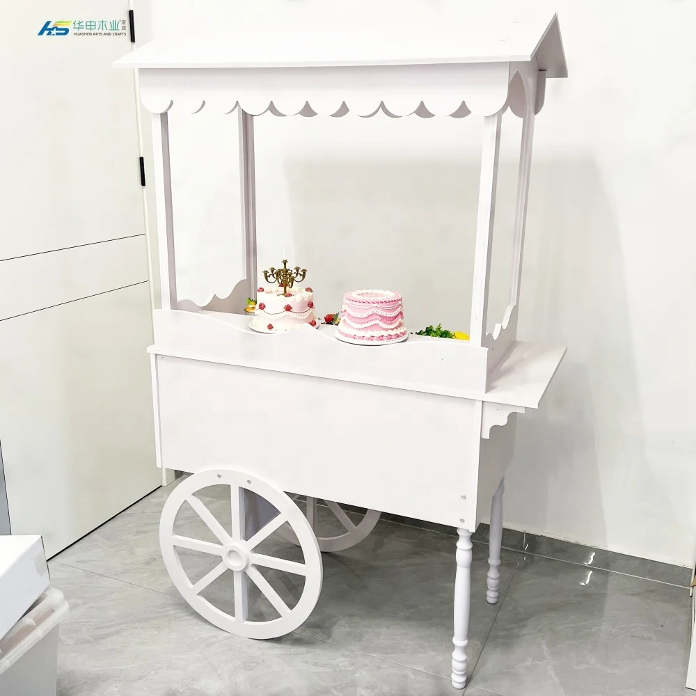 Fine Large Flower Cart Trolley Cart Plant Stand for Events