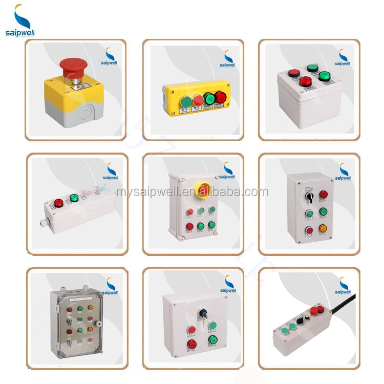 2 Way Push Button Box for Industrial Control - Saipwell SDH IP67/IP68