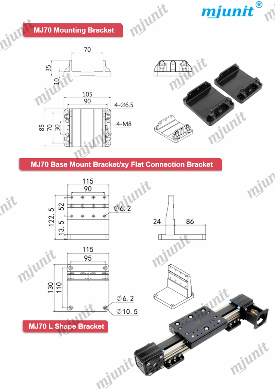 Mjunit Gantry Mjunit Gantry Truss Manipulator with Synchronous Belt Heavy-duty XYZ Axis ...