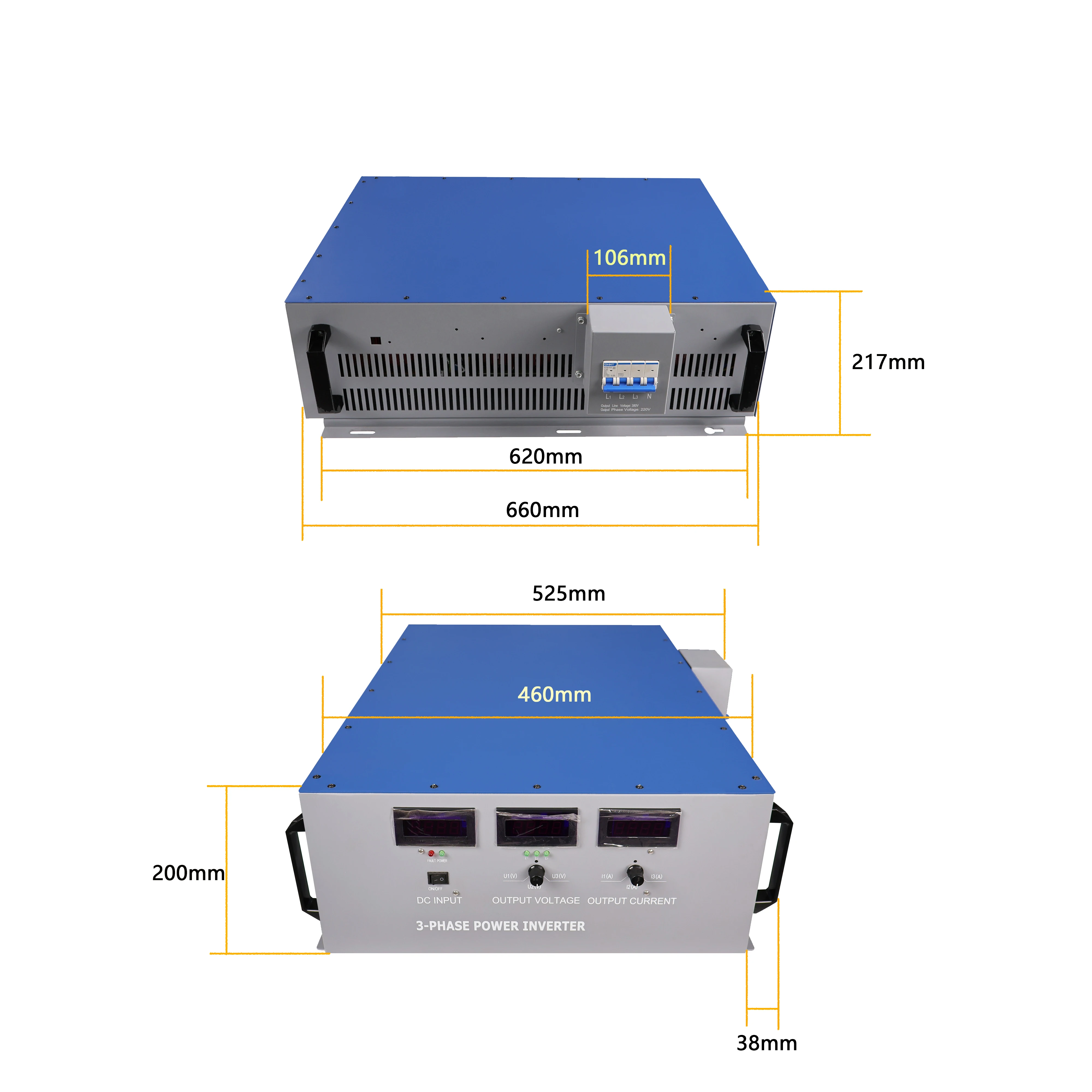 Customized 25kVA Three Phase Off-Grid Pure Sine Wave Inverter - 24V/48V ...