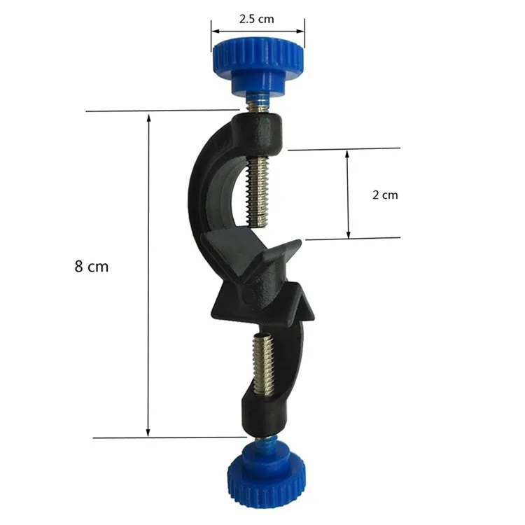 Three Finger Clamp for Chemistry Labs - Durable Zinc Alloy Stand Clamp ...