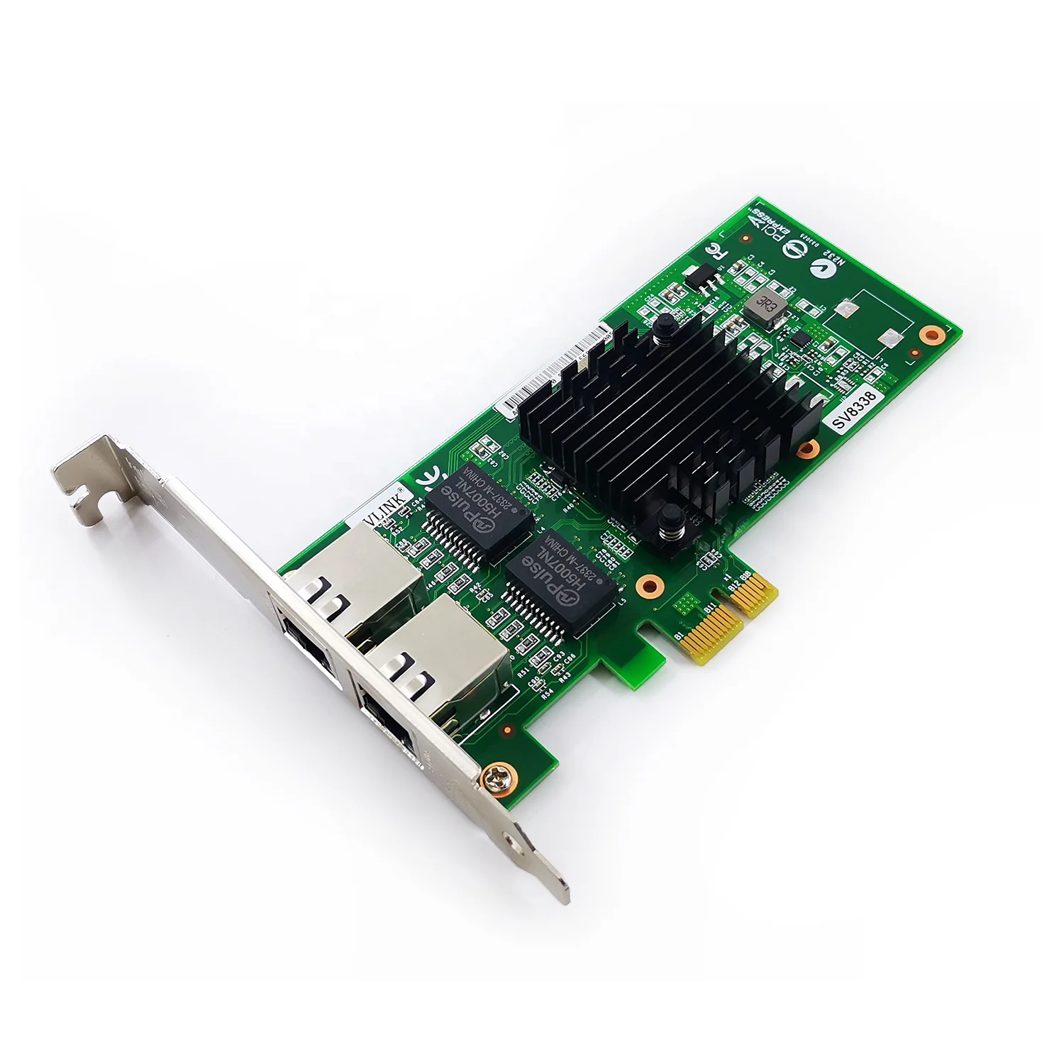 Network Interface Card Sv8338 Pcie V2.0 2.5gt/s X1 Lanes E1g42et2 ...