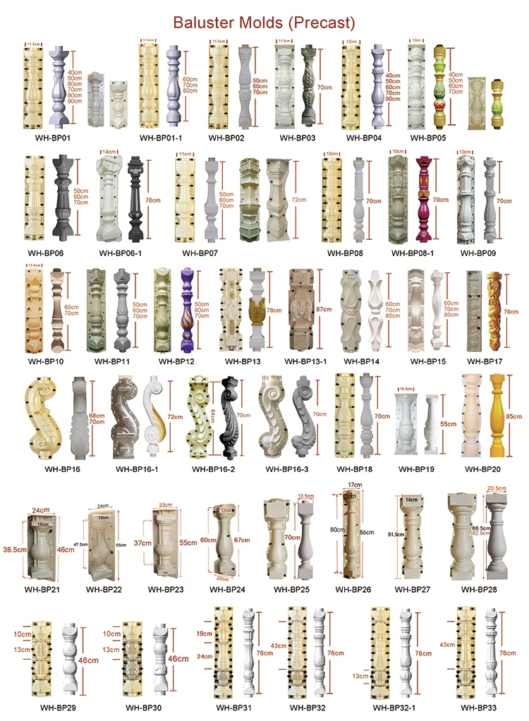 Concrete Baluster Mold - Durable and Stylish Solutions