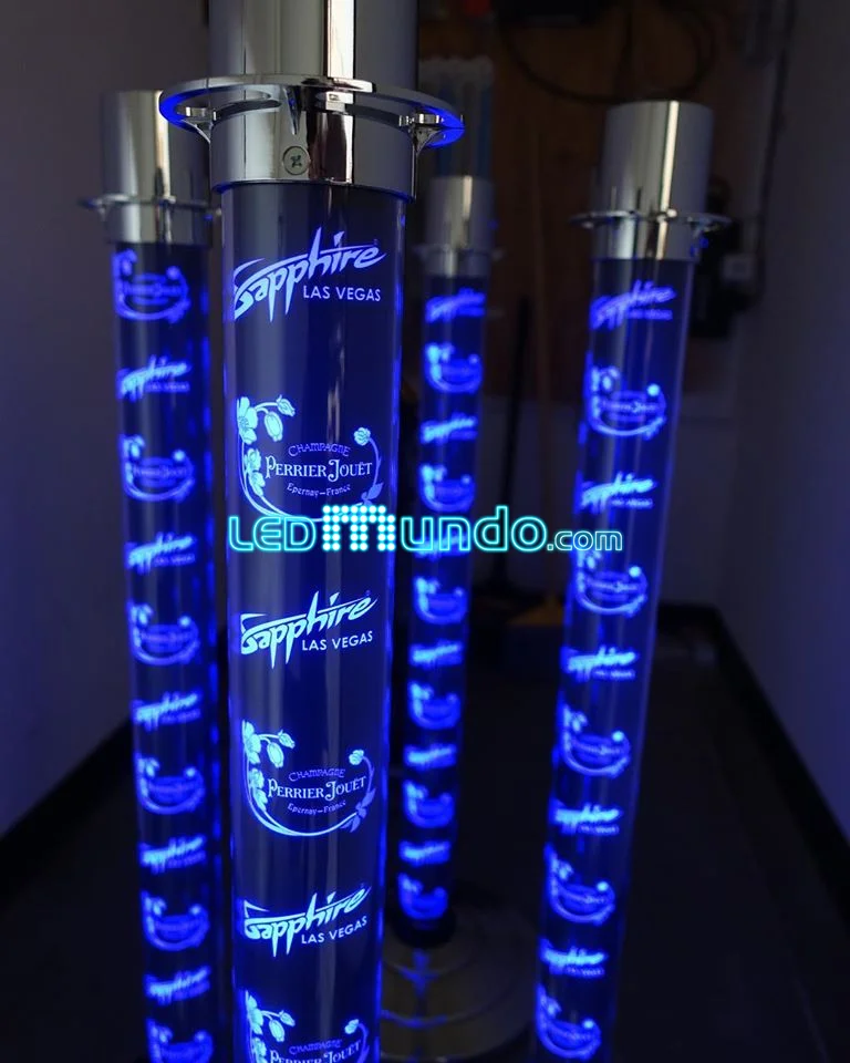 Transparent Led Stanchion Colorful Rgbw Led Light Stanchions Crowd ...